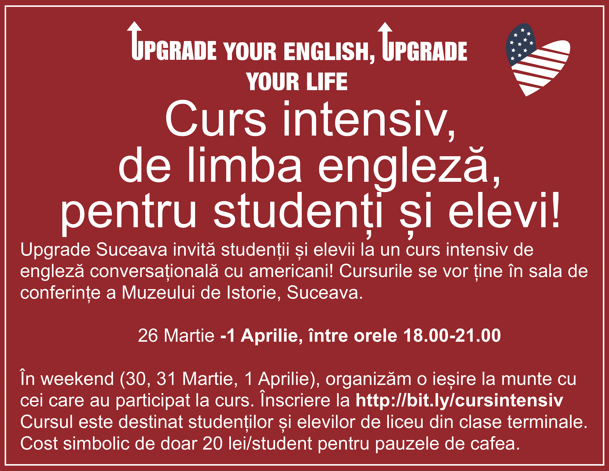 Bilete: Curs de engleza conversationala pentru studenti, 14 octombrie ...