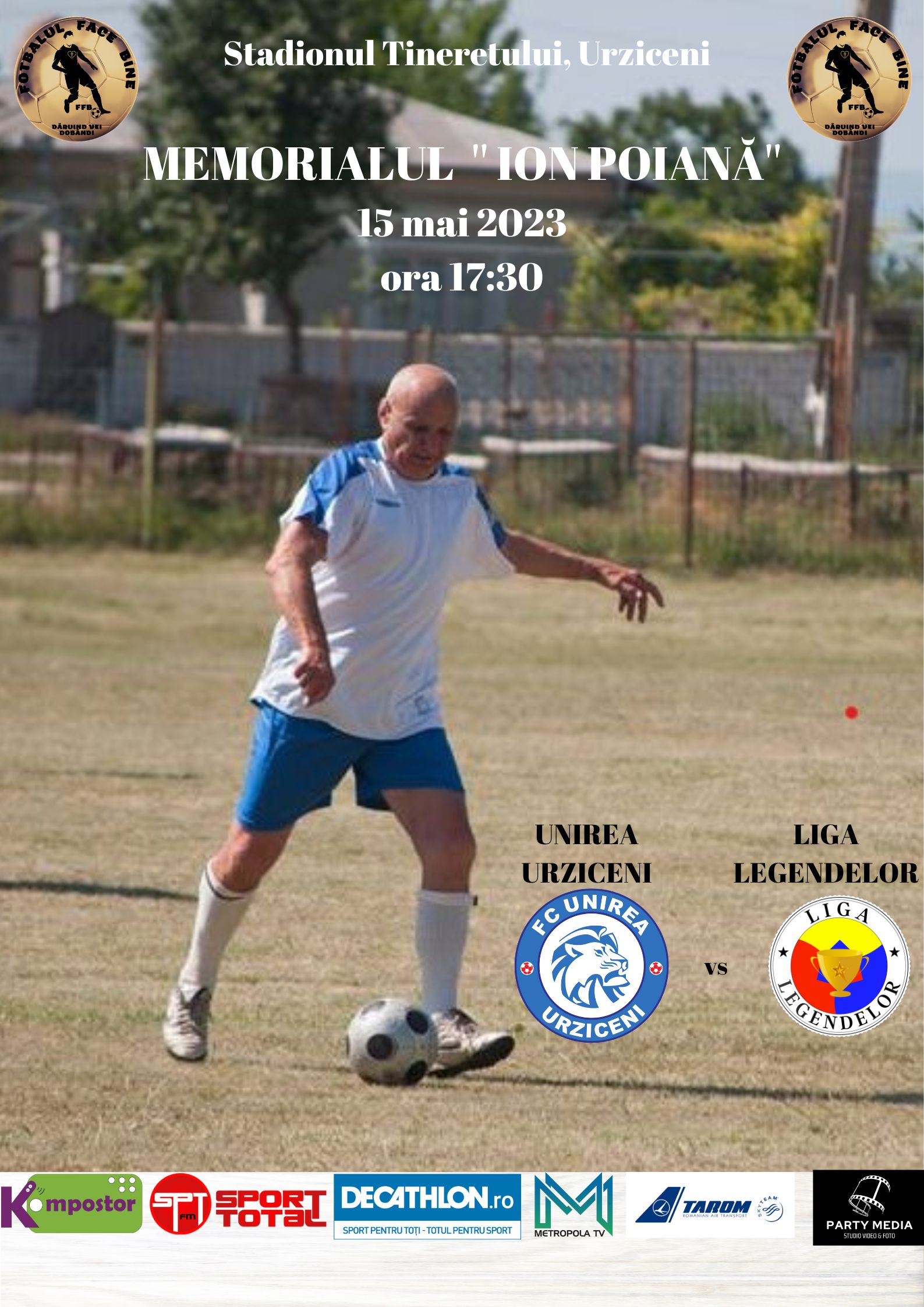 Bilete: Memorialul Ion Poiana, 15 mai 2023, 17.30, Urziceni