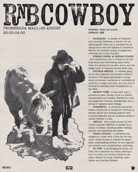 Bilete: Calinacho - The RnB Cowboy Tour @ Bucuresti, 25 august 2023, 21 ...