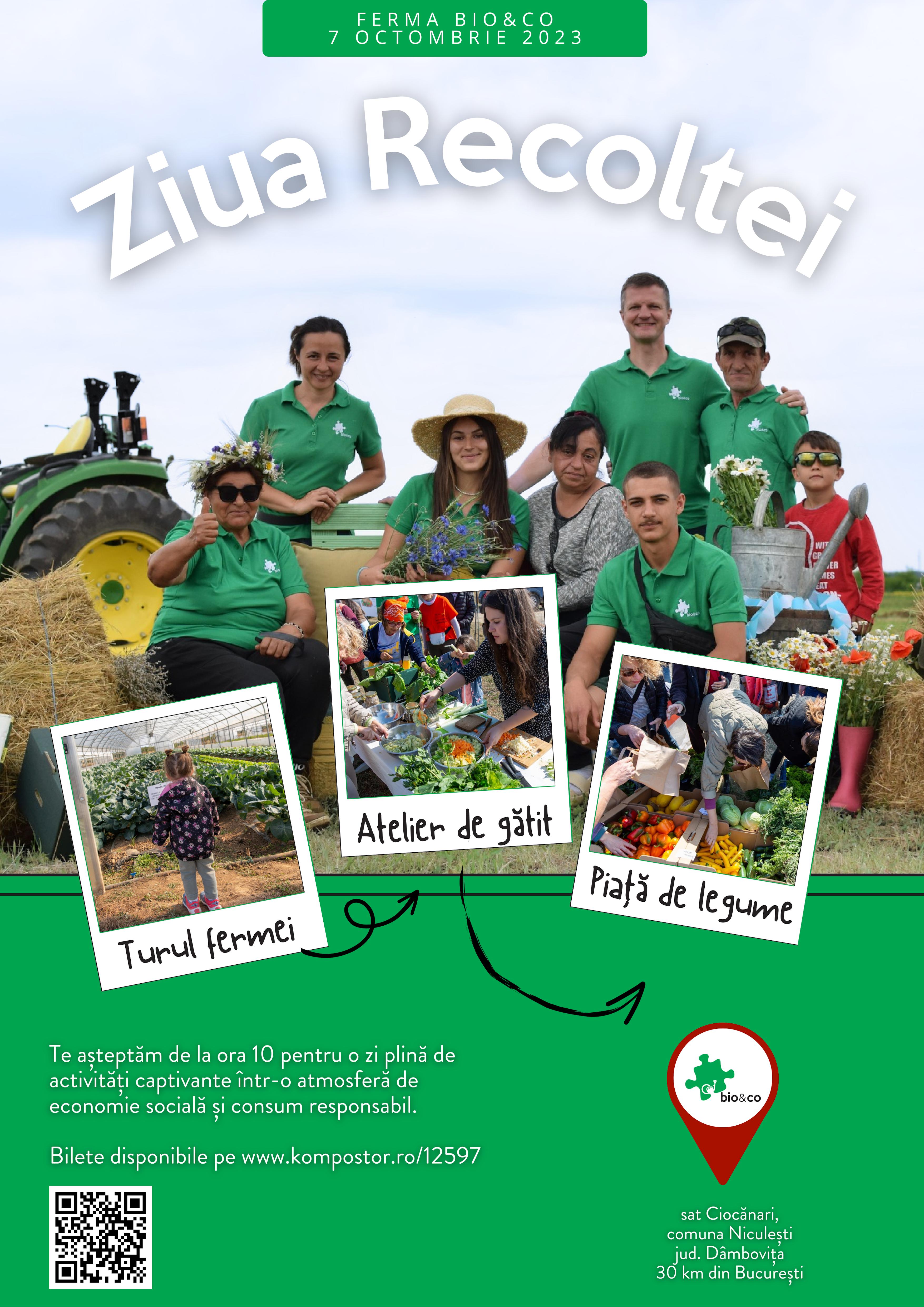 Bilete: Ziua Recoltei la ferma bio&, 7 octombrie 2023, 10.00, Ciocănari